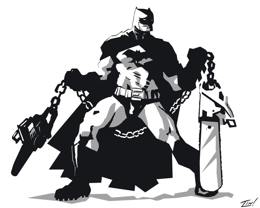 Batman_with_Chainsaw_Nunchucks_by_ninjaink - Richard Charles Stevens ...